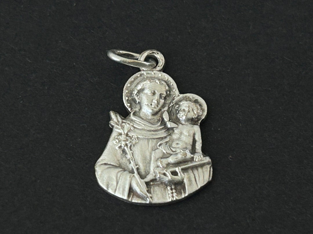 Vintage St Anthony Religious Medal/pendant, Patron Saint of Lost Things ...