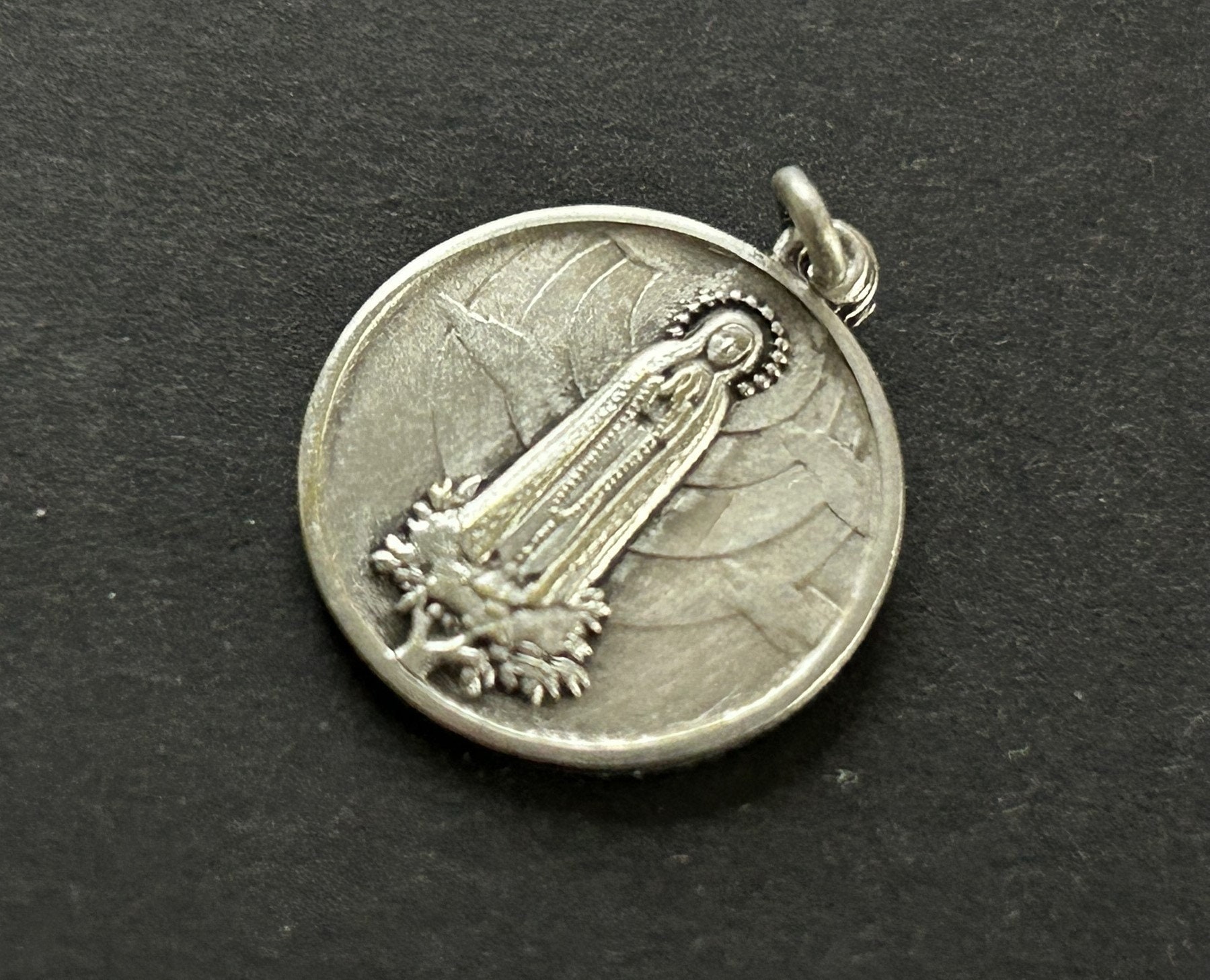 Vintage Our Lady of Fatima Religious Medal/pendant, Our Lady of Fatima ...