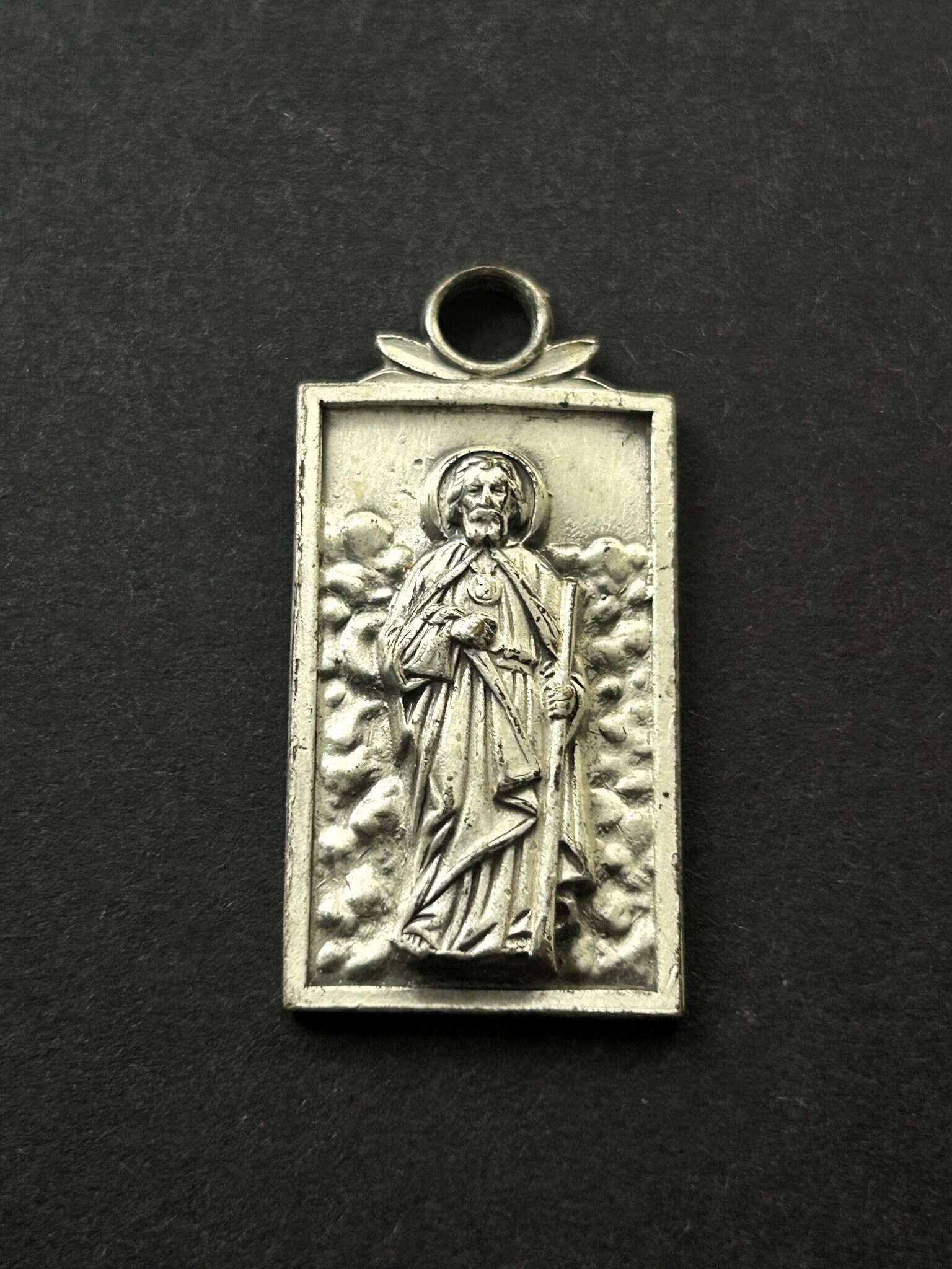 Vintage St Jude Pendant, Patron Saint of Hope and Impossible Causes ...