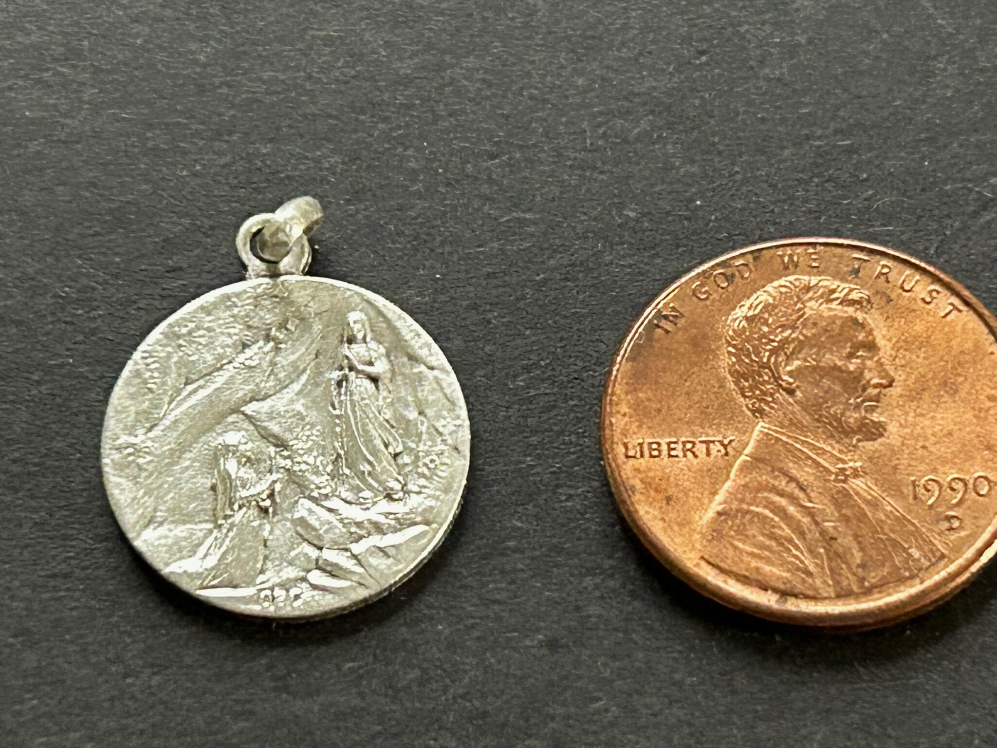 Antique Lourdes Medal Signed by CBC, Notre Dame De Lourdes, Beautifully ...