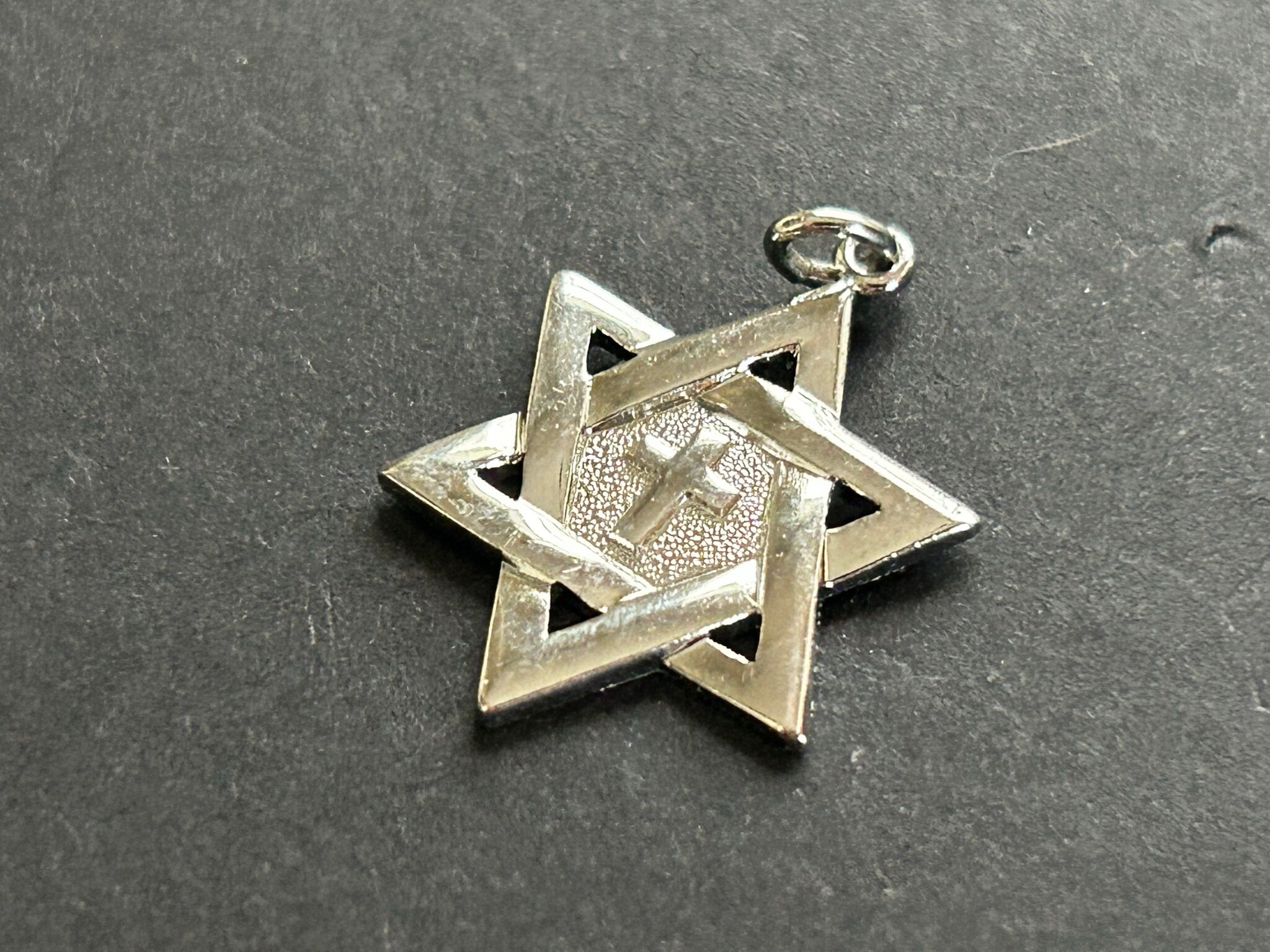 Vintage Sterling Star of David Cross Pendant Religious Cross - Etsy
