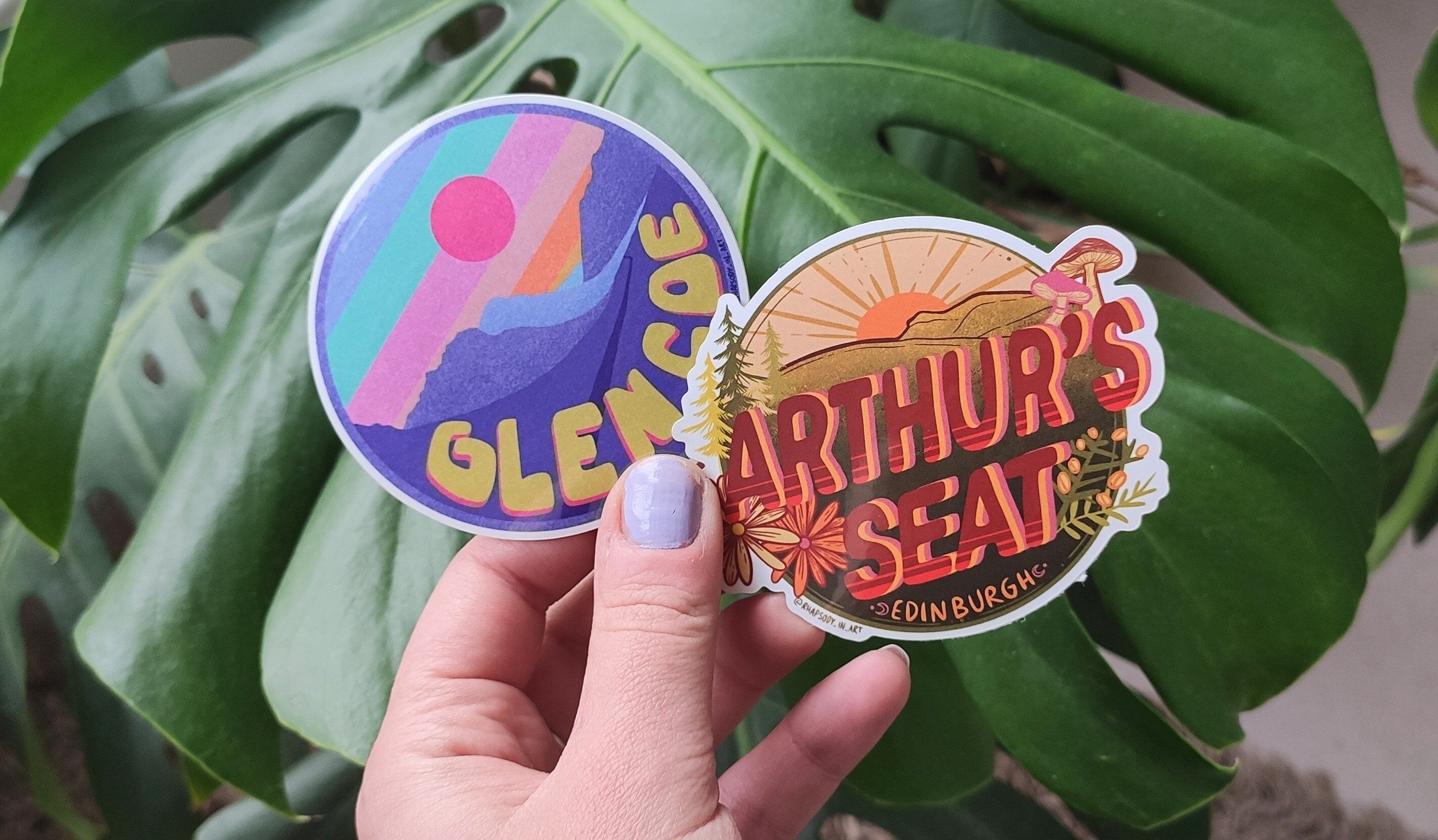 Scotland Retro Nature Vinyl Sticker - Etsy