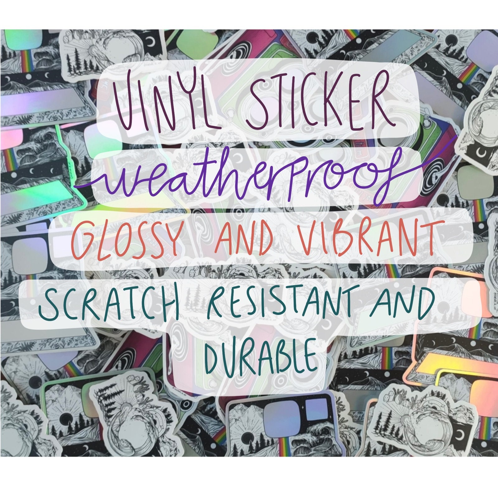 Scotland Retro Nature Vinyl Sticker - Etsy
