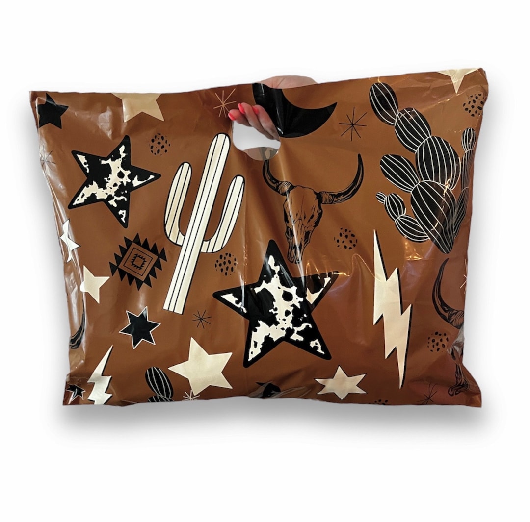 20x15 Wild Wild West Merchandise Bag / Shopping Bag / Retail Bag - Etsy