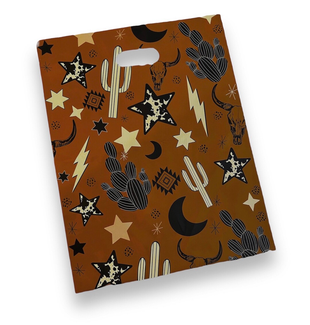 12x15 Wild Wild West Merchandise Bag / Shopping Bag / Retail Bag - Etsy