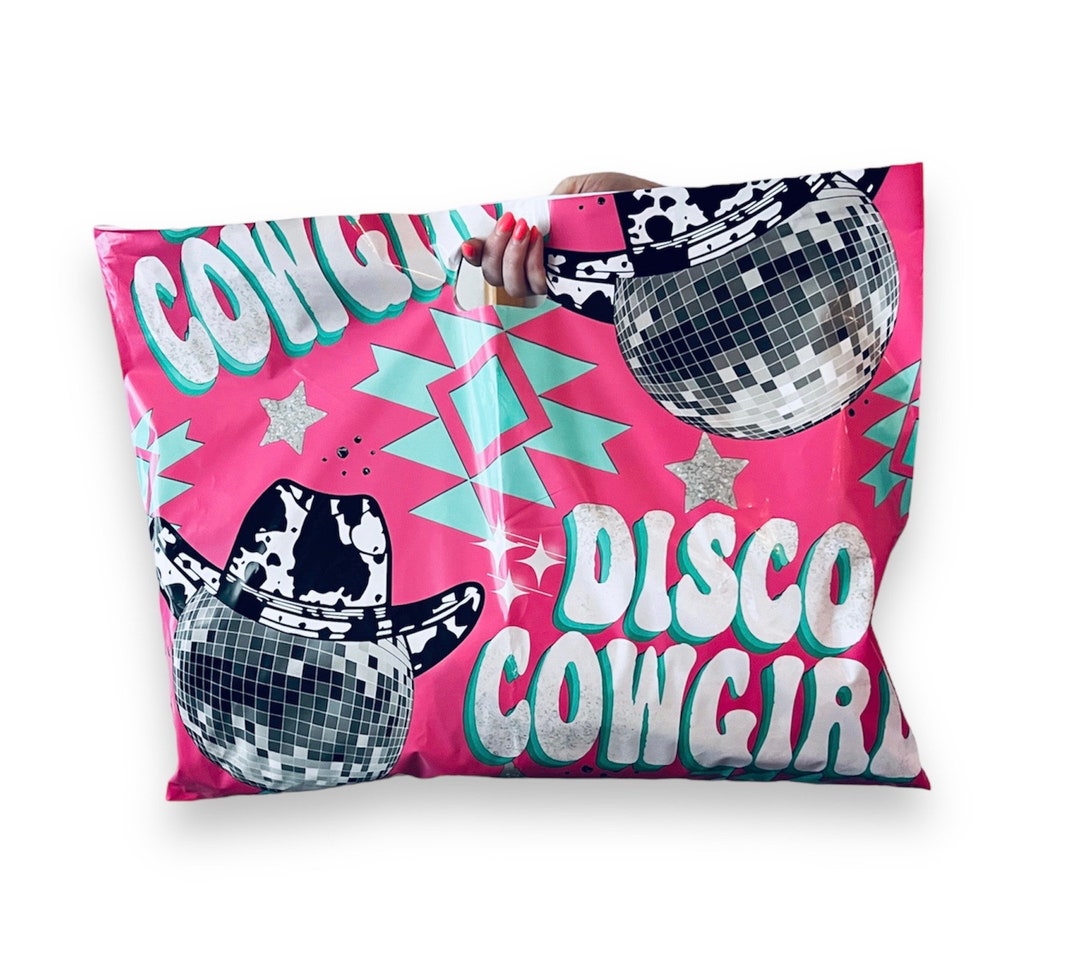 20x15 Disco Cowgirl Merchandise Bag / Shopping Bag / Retail Bag - Etsy
