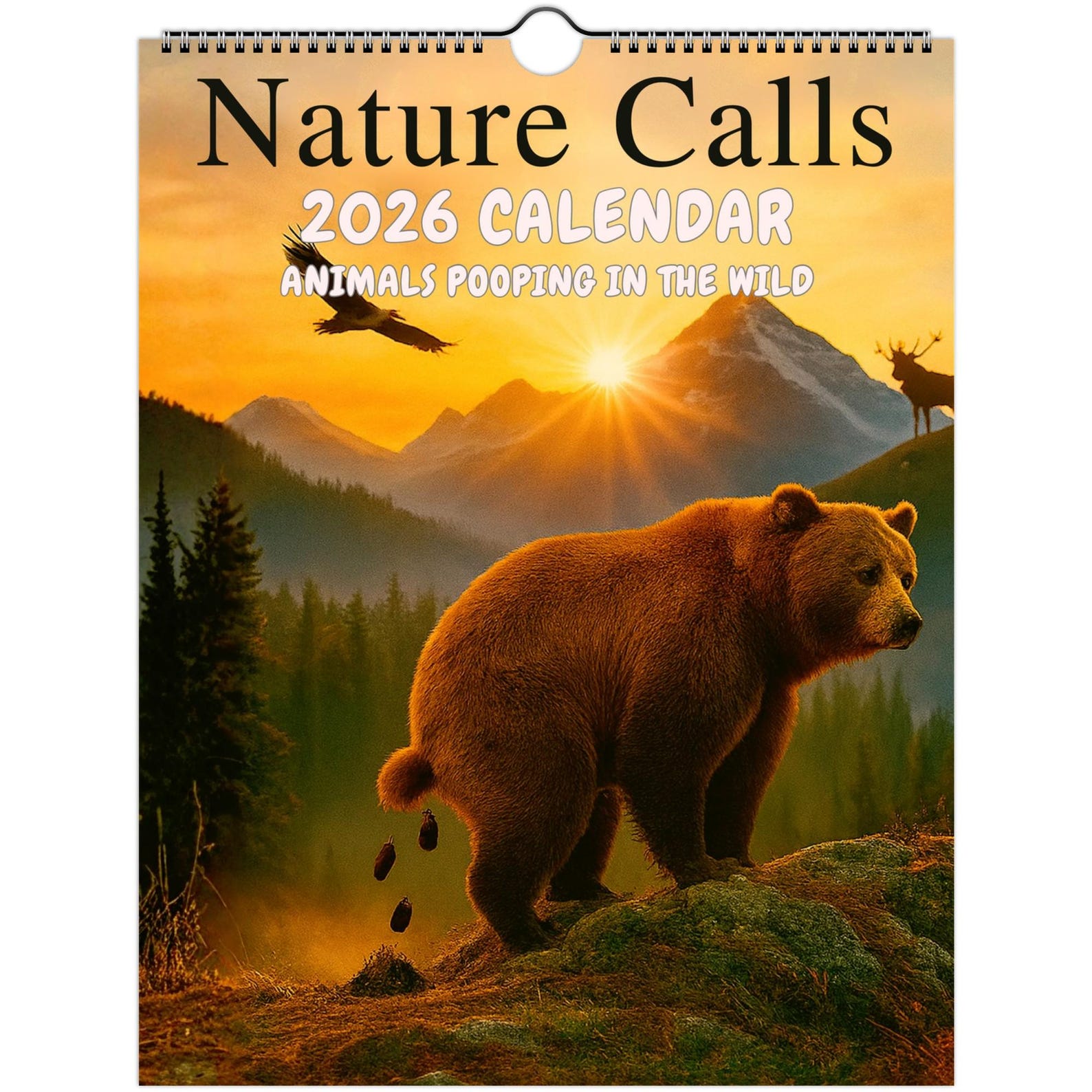 Nature Calls 2026 Calendar — Animals Pooping in the Wild | Viral Animal ...