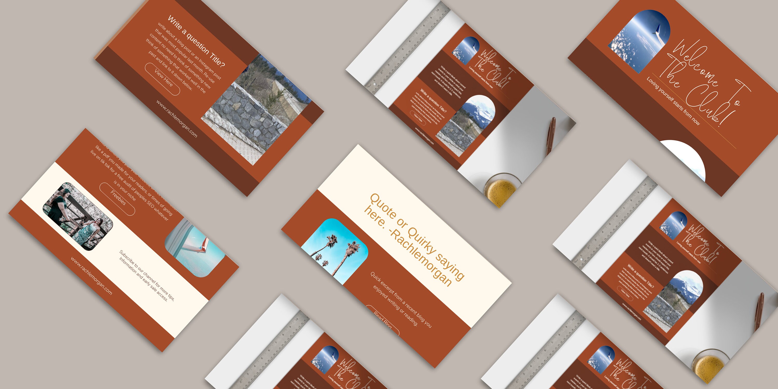 Fall Email Newsletter Canva Template| Mailchimp Templates| Email ...