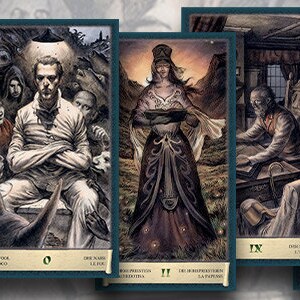 Dark Grimoire Tarot, Dark Tarot, Pagan Tarot, Occult Tarot, Tarot Deck, Dark Tarot Deck, Pagan ...