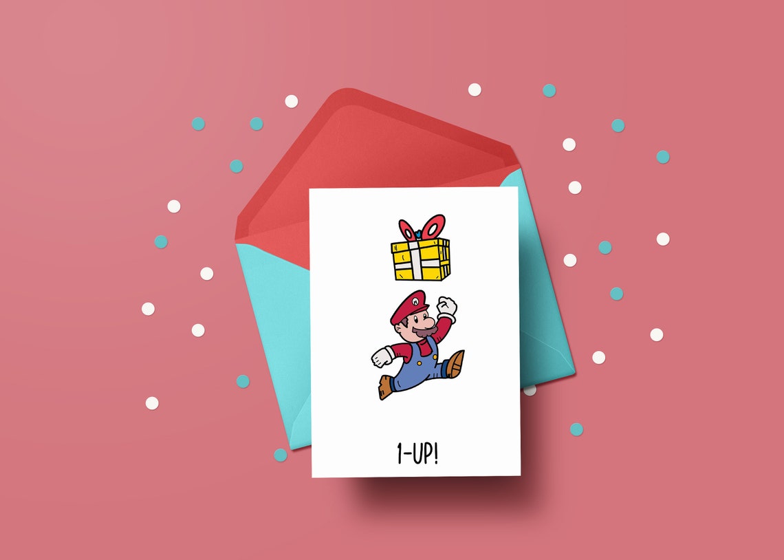 Video Game Birthday Card Gamer Birthday Card Funny Cute Card Pun Card ...