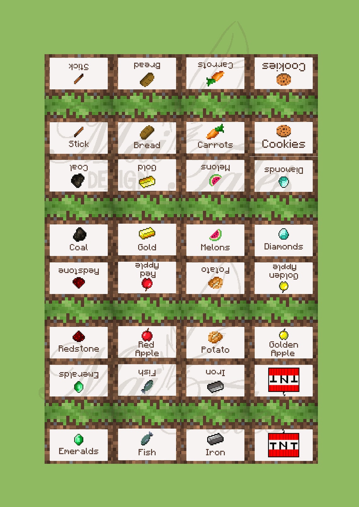 16 Food Tent Cards, Food Cards, Gamer Birthday, Video Game Party ...