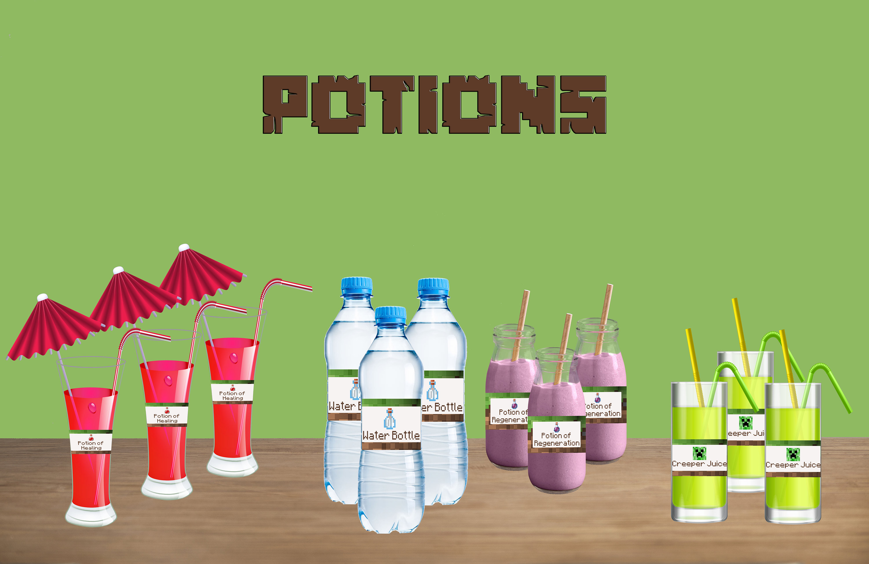 Video Game Bottle Label, Birthday Party Printable Labels, Water Bottle ...