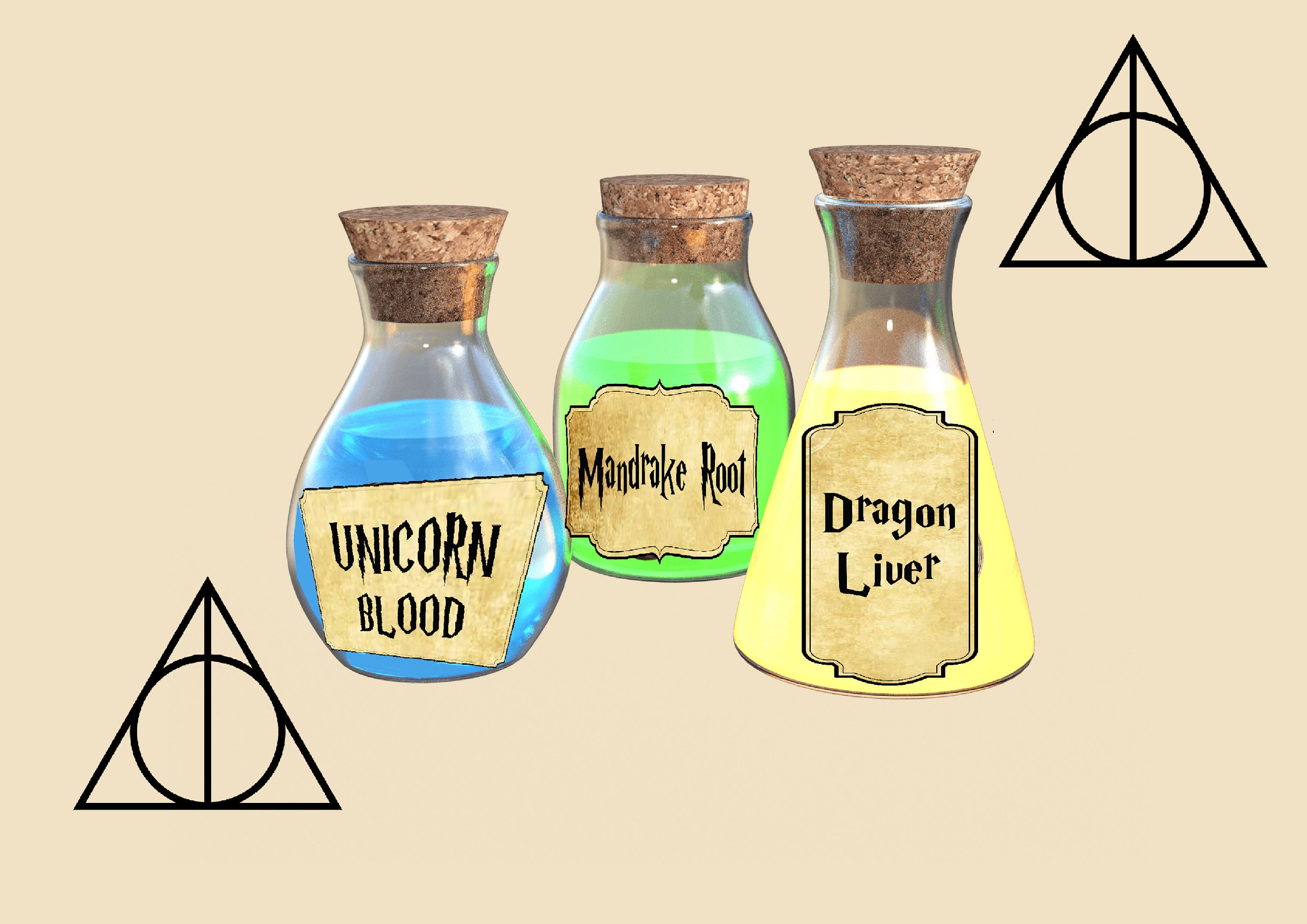 Wizard Potion Labels, DIY, Instant Download - Etsy