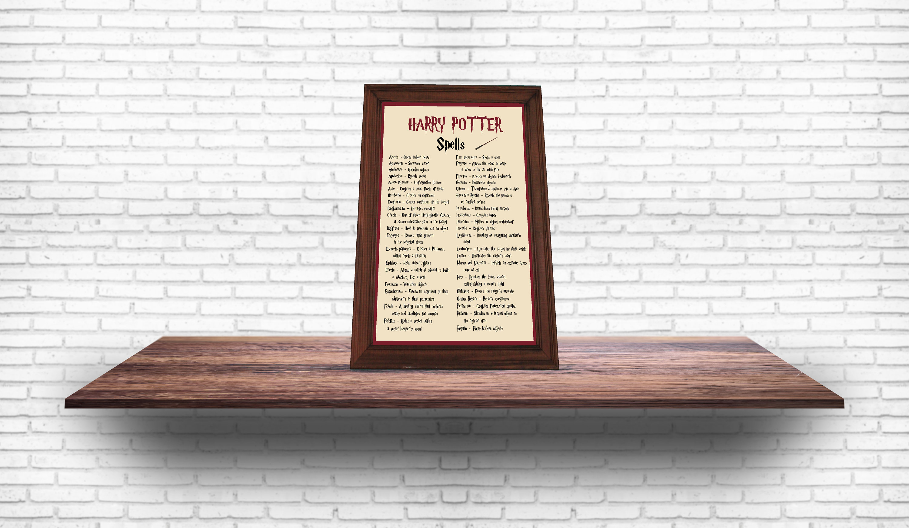 Wizard Spells, Potter Magic Spells, Instant Download, DIY - Etsy