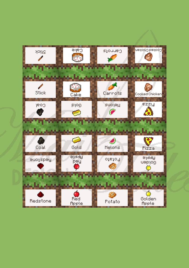 12 Food Tent Cards, Food Labels, Gamer Birthday, Video Game Party ...