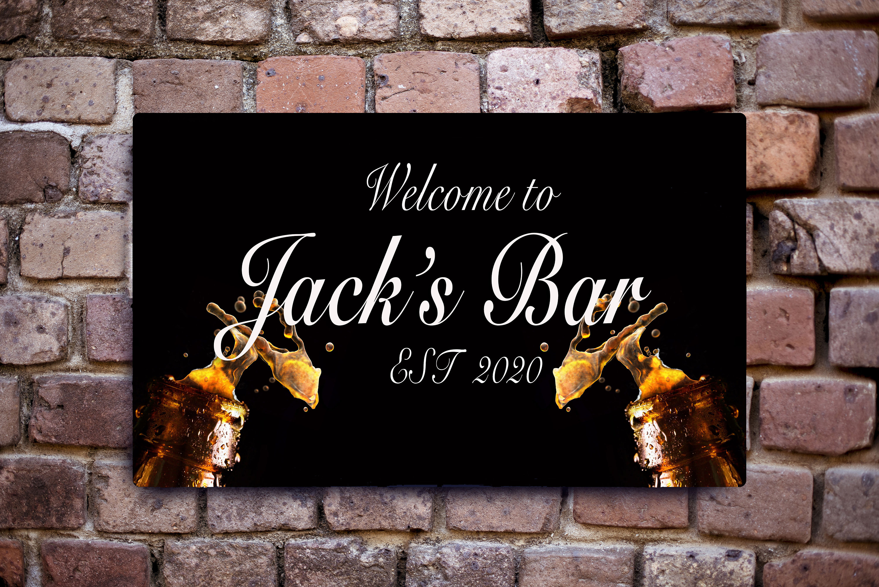 Personalised Bar Sign Custom Metal Bar Signs Customised Bar - Etsy