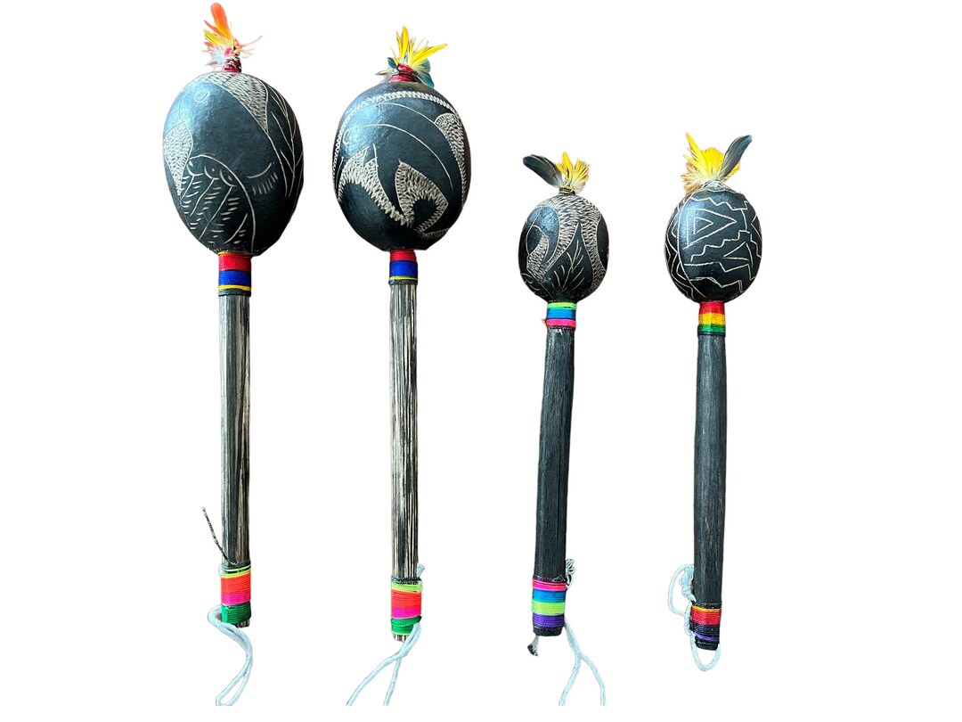 Shamanic Peruvian Shipibo Maracas / Rattle - Etsy