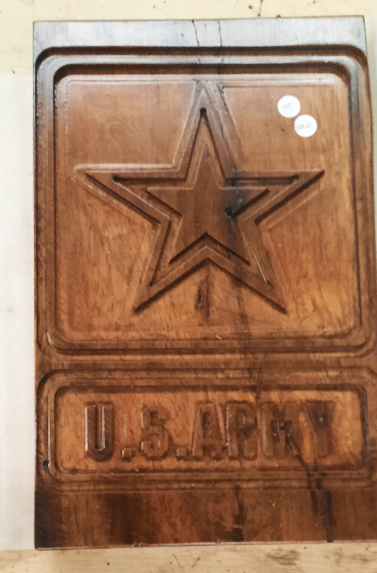 U.S. Army Type Logo, Militaria,military,army,plaque,oak - Etsy