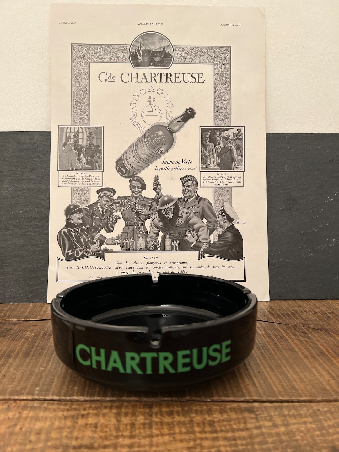 Rare Set of Astray and French Vintage Chartreuse Advertisement - Etsy