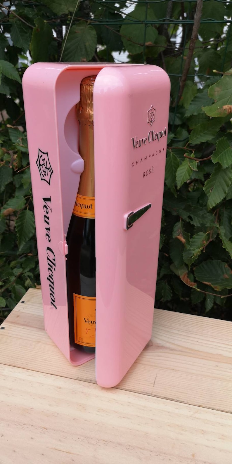 Pink French Veuve Clicquot Fridge Box Champagne Gift Veuve - Etsy
