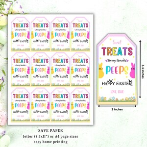 Printable Easter Peeps Gift Tags | Sweet Treats for My Favorite Peeps ...