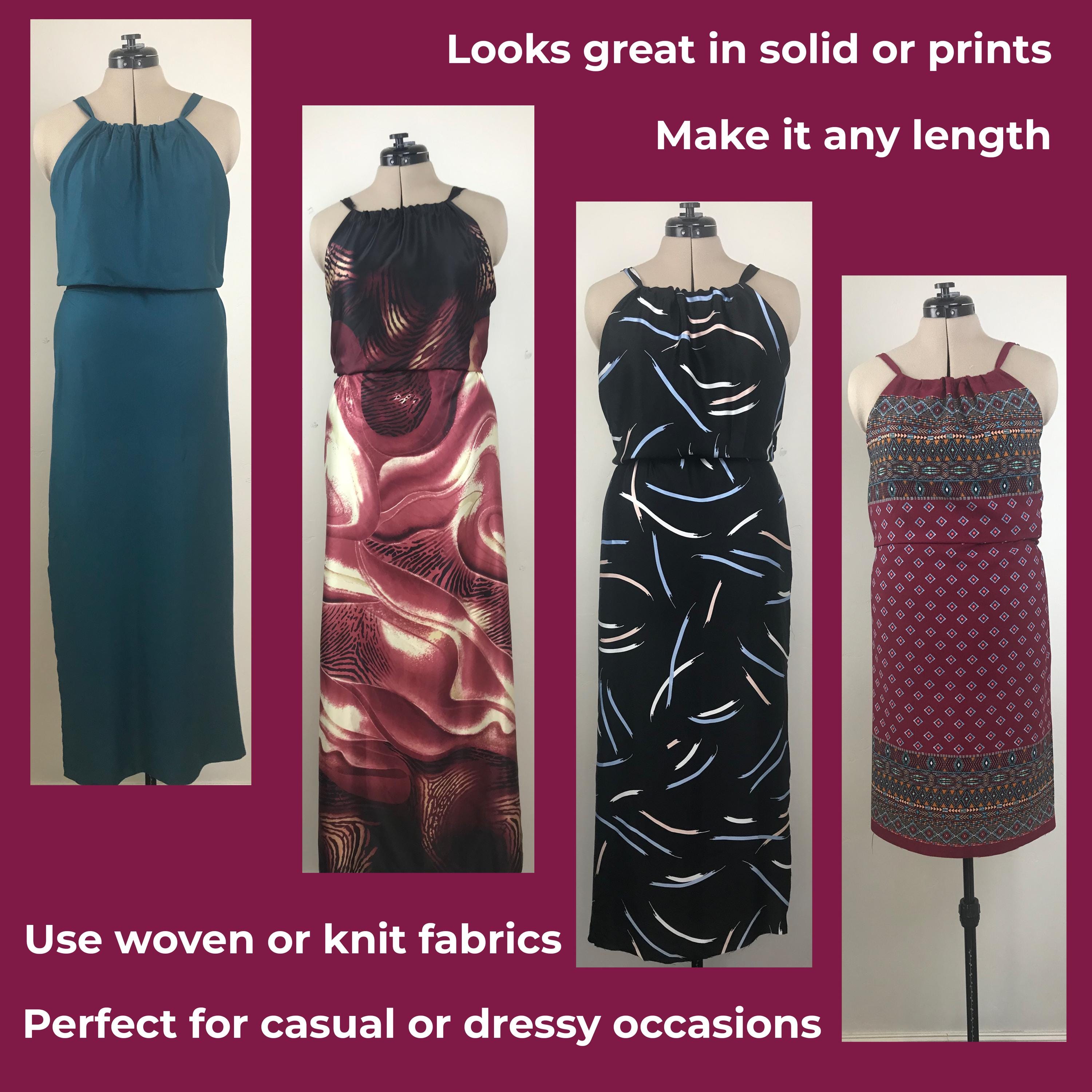 Uno Dress Sewing Pattern - PDF Digital Download | Easy to Sew ...