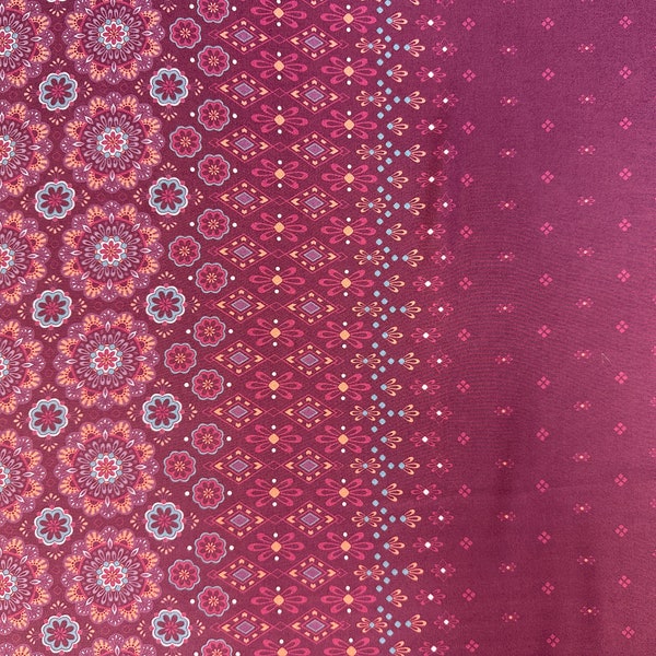 Border Print Fabric - Etsy