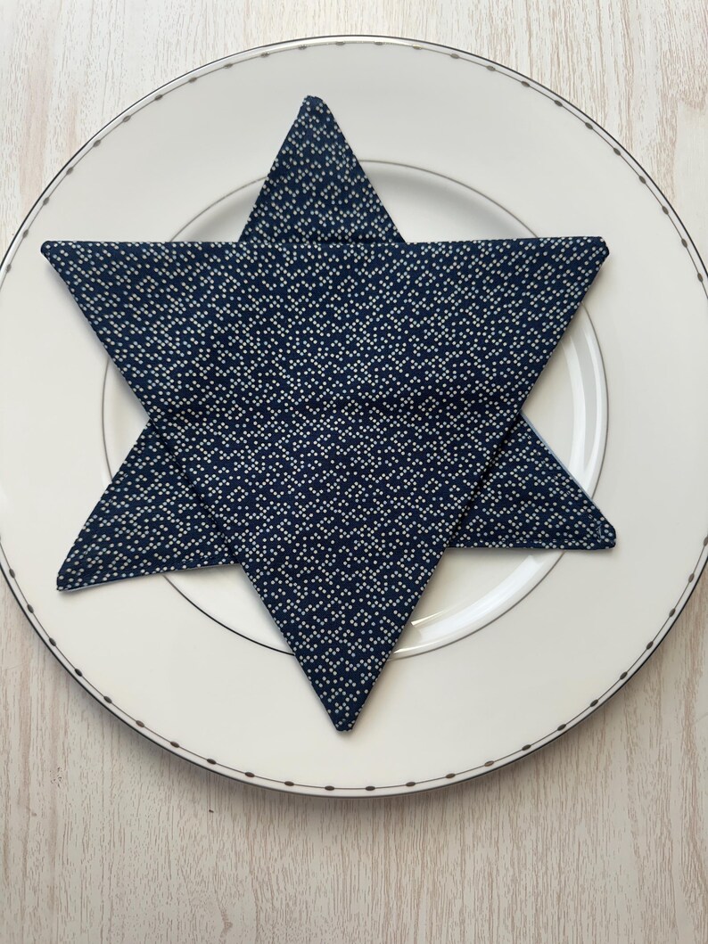 Folded Star Napkin Sewing Pattern - PDF Digital Download | Hanukkah ...