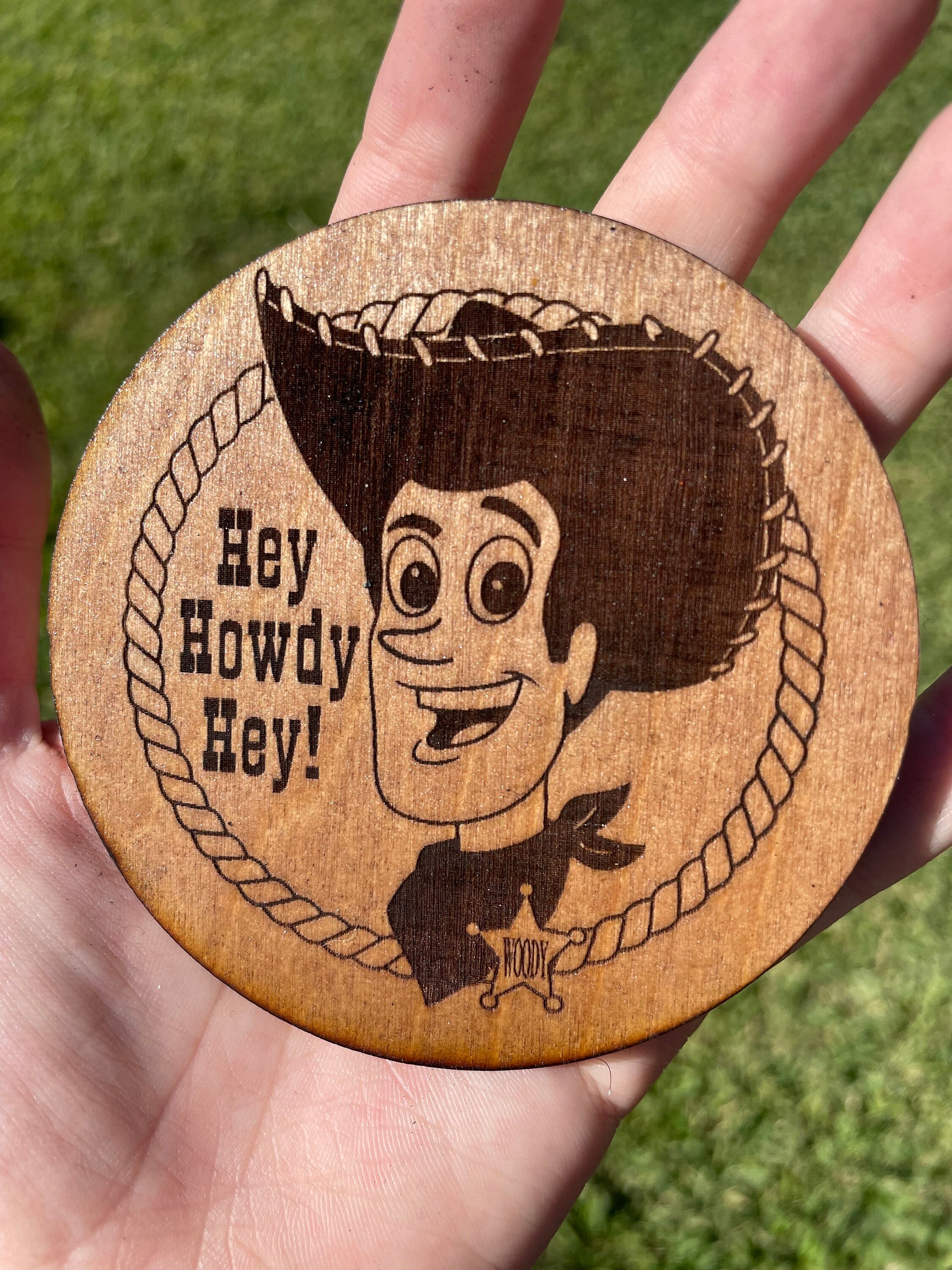 Woody's Roundup Handmade Coaster Set, Toy Story Coaster Set, Disney ...