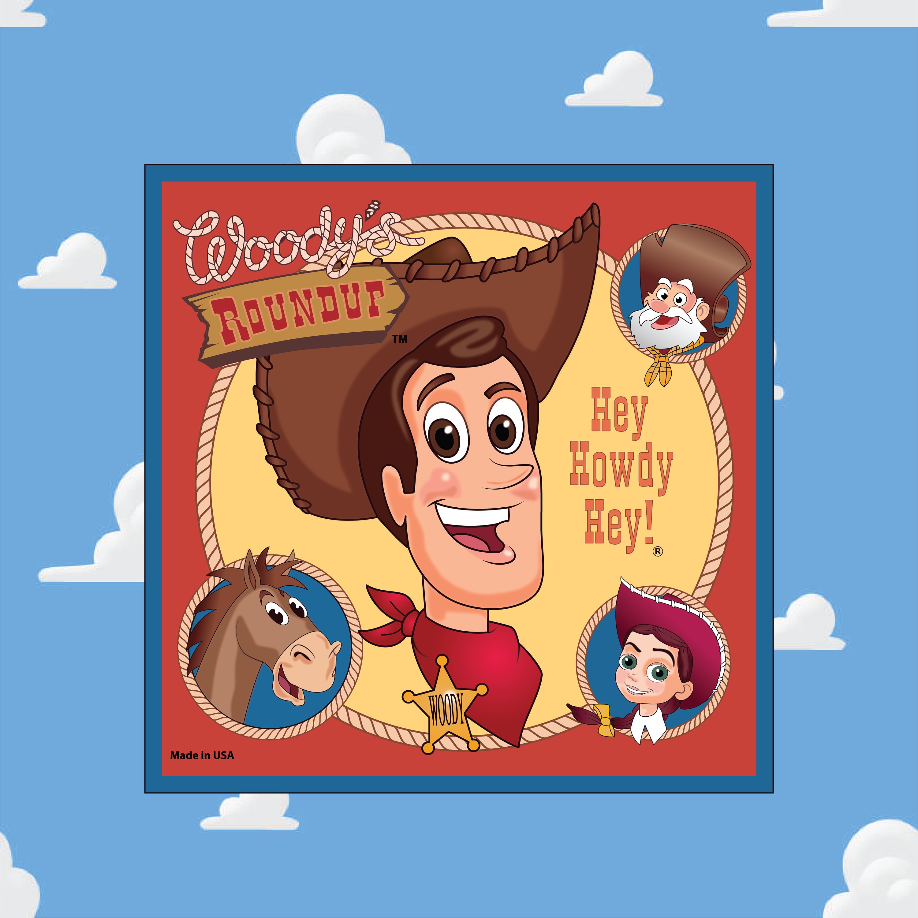 Woody's Roundup Inspired Drawings, Nursery Decoration, Playroom Wall Art, Toy Story Theme ...