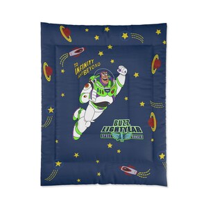 Buzz Lightyear Comforter: 90s Pixar Space Ranger Bedding - Etsy