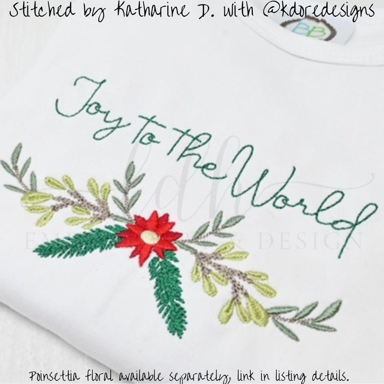 Blake Handwritten Script Bean Stitch Machine Embroidery Font Quick ...