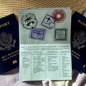 Passport DIY: Bachelorette, Spring Break, Summer Vacation, Beach Trip ...