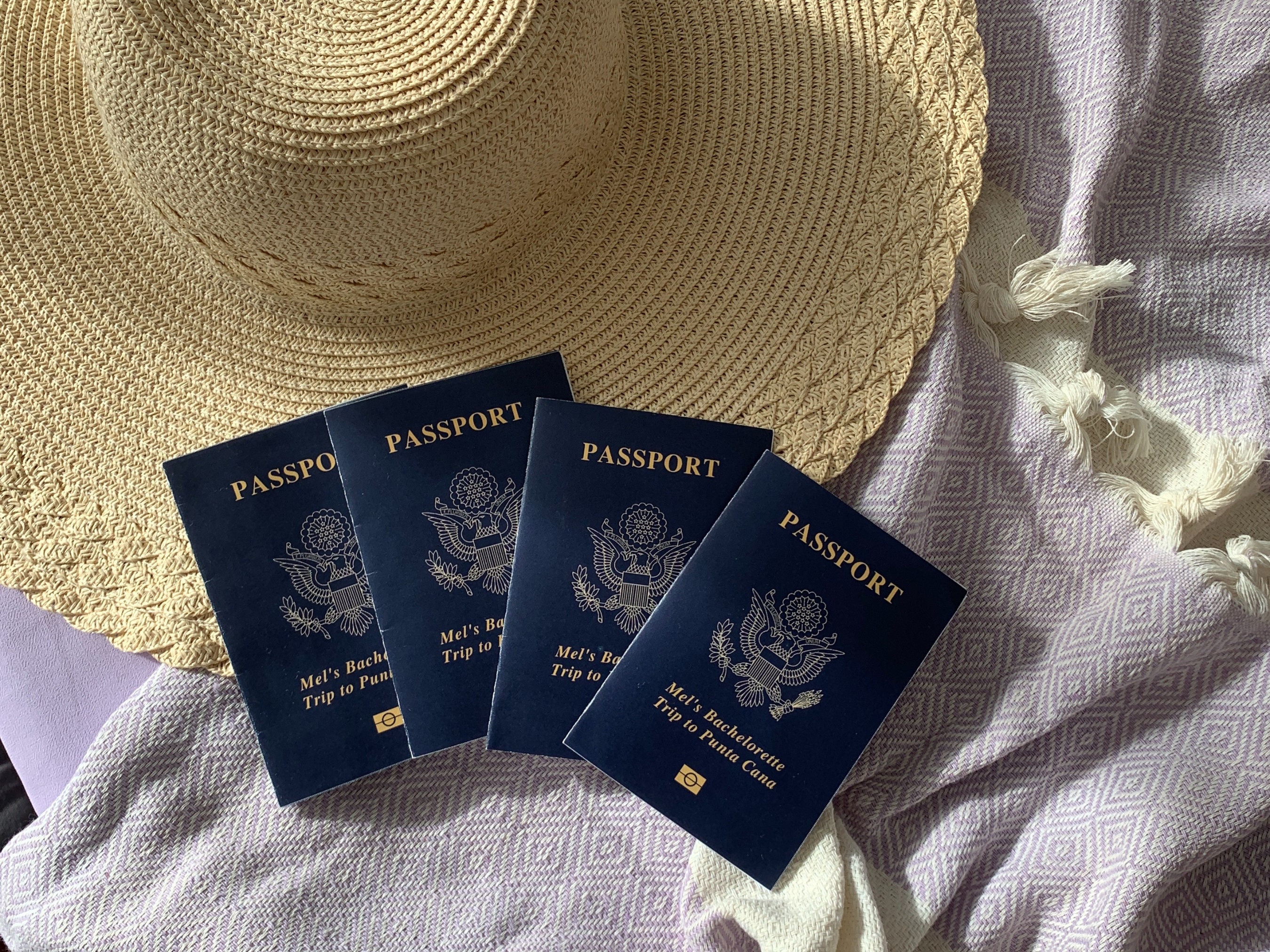 Passport DIY: Bachelorette, Spring Break, Summer Vacation, Beach Trip ...