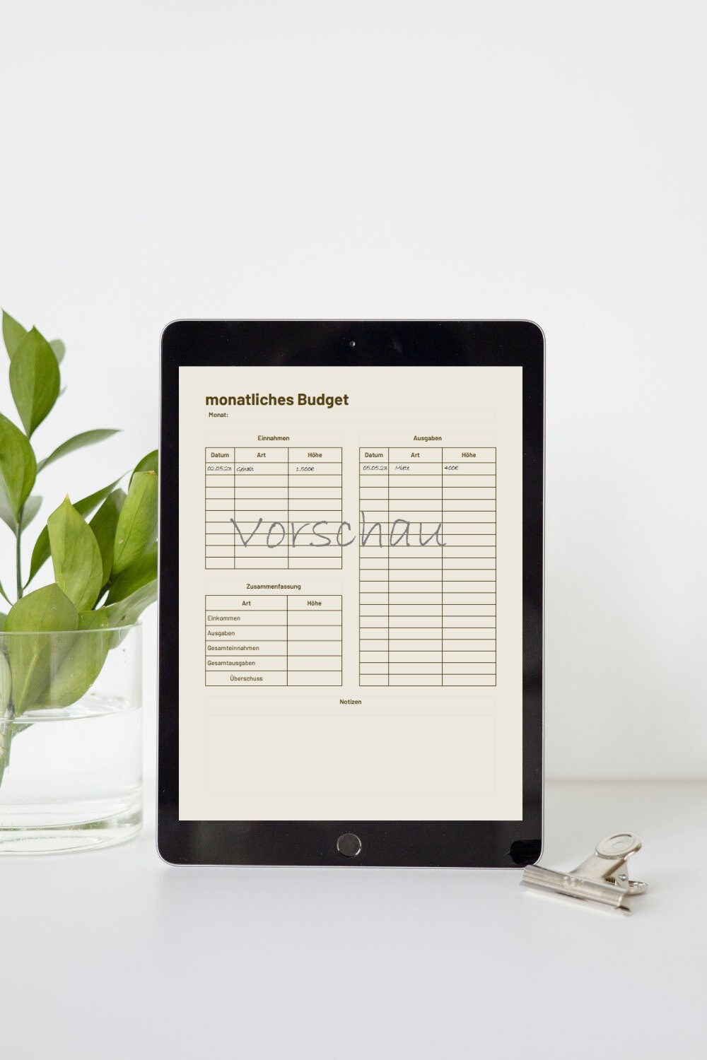 Digitaler Budget Planer Deutsch Finanzplaner Zum Ausdrucken - Etsy