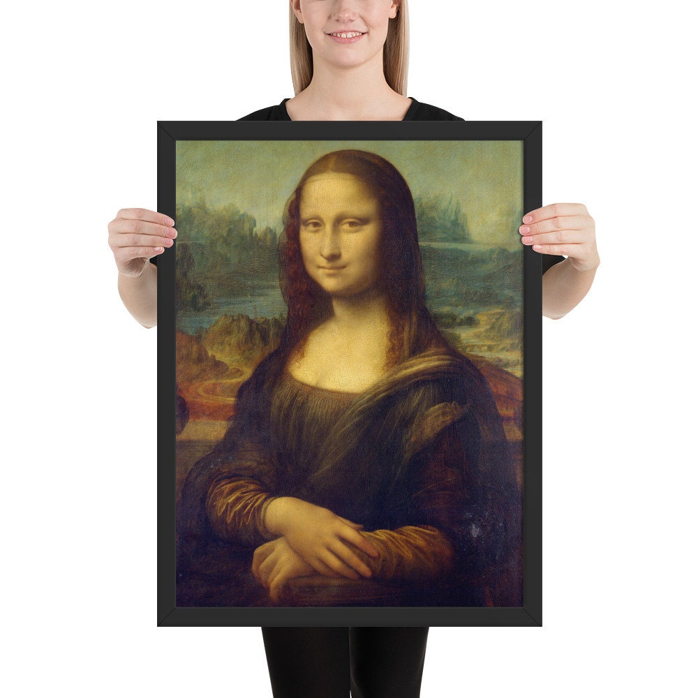 Mona Lisa Reproduction Print - Leonardo Da Vinci Print Poster Living ...