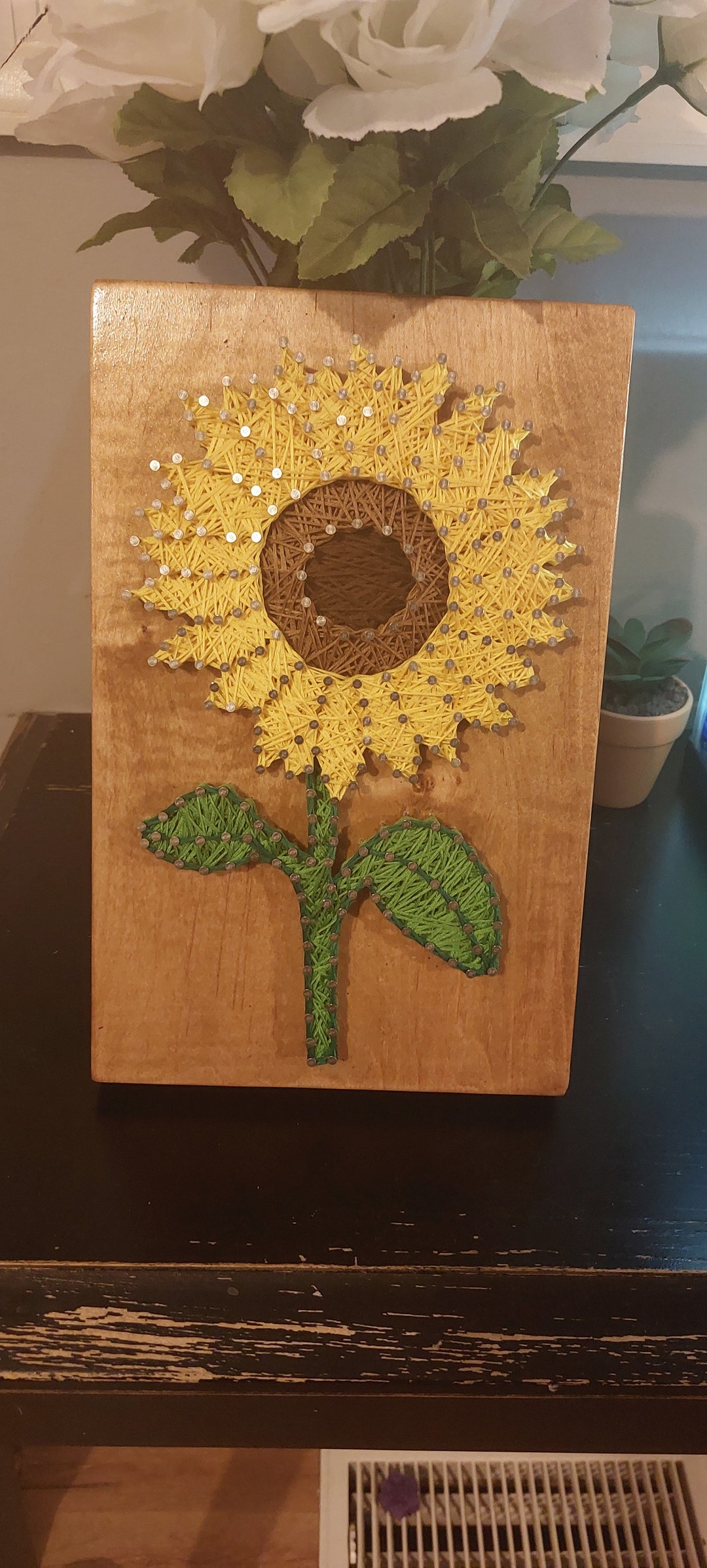 Sunflower String Art - Etsy