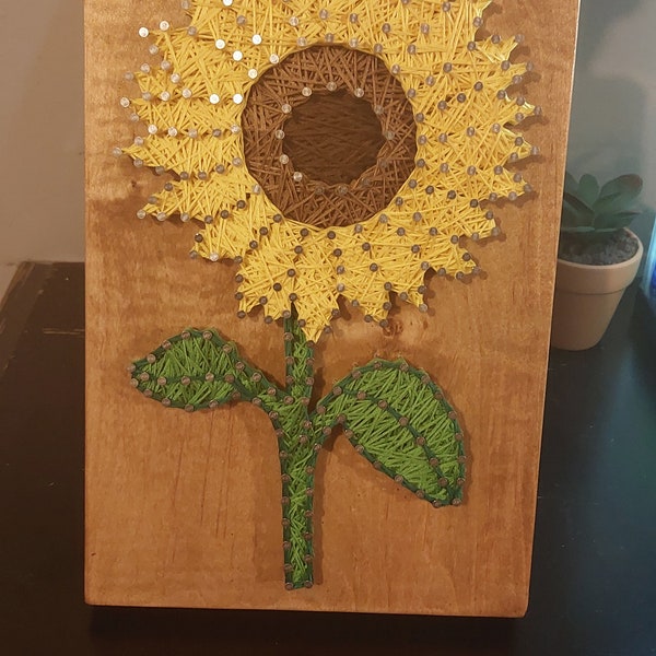 Sunflower String Art - Etsy