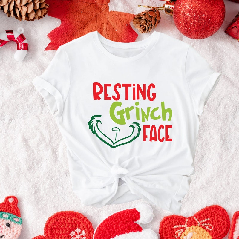 Rest Grinch Face Shirt - Etsy