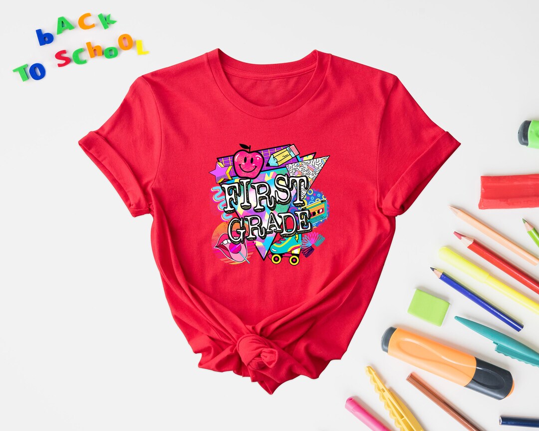 First Grade, School Shirt, Kindergarten Shirts Student Shirts, Student ...