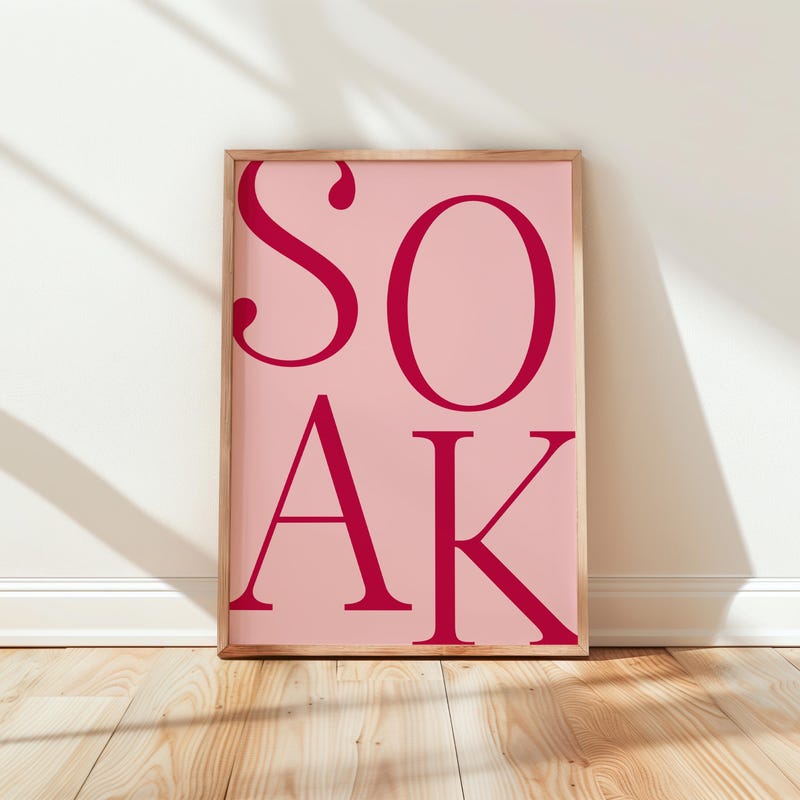 Poster Soak - Etsy UK