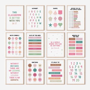 Classroom Poster Set | Montessori Classroom Decor, Educational Posters ...