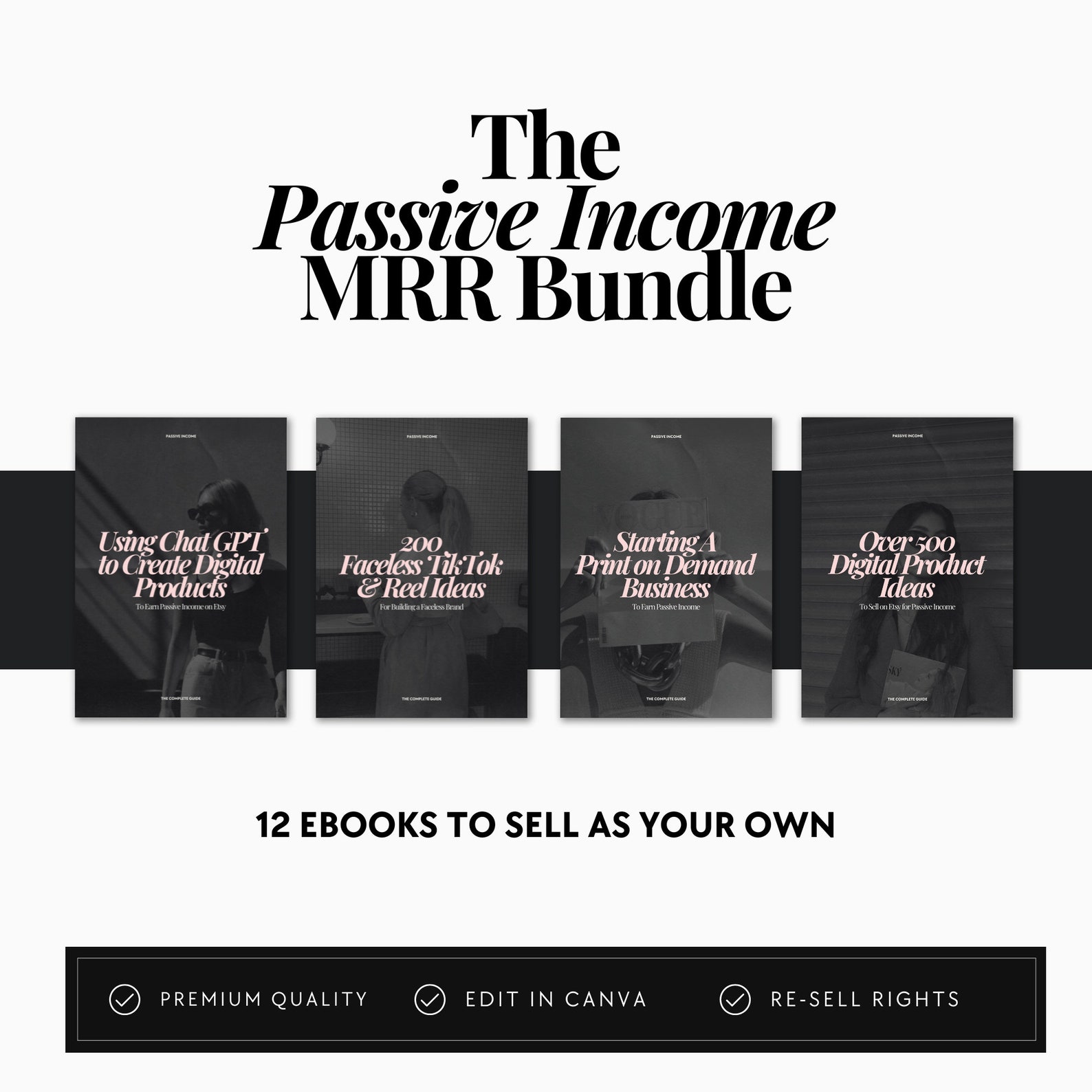 Passive Income Ebook Bundle MRR // Master Resell Rights, Resell Digital ...