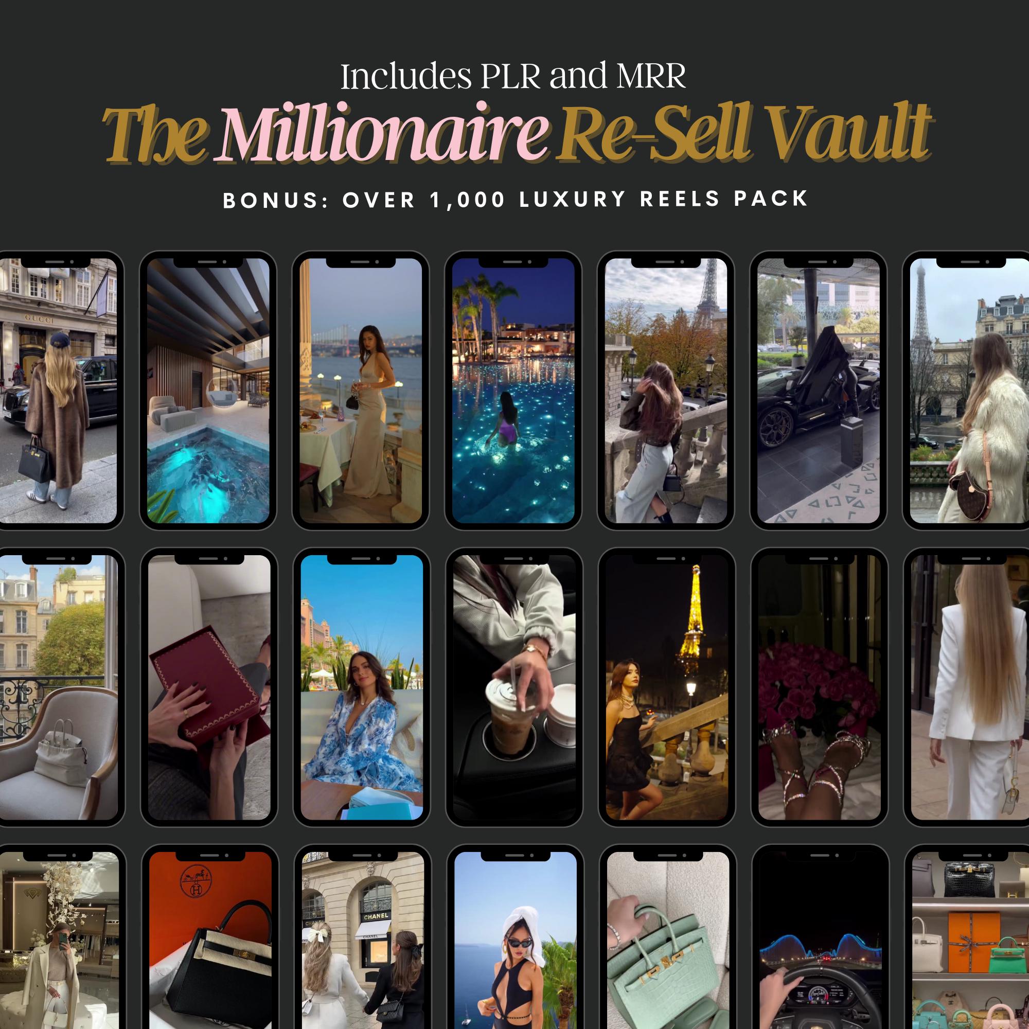 Millionaire Ebook MRR Re-sell Vault // Master Resell Rights, Resell ...