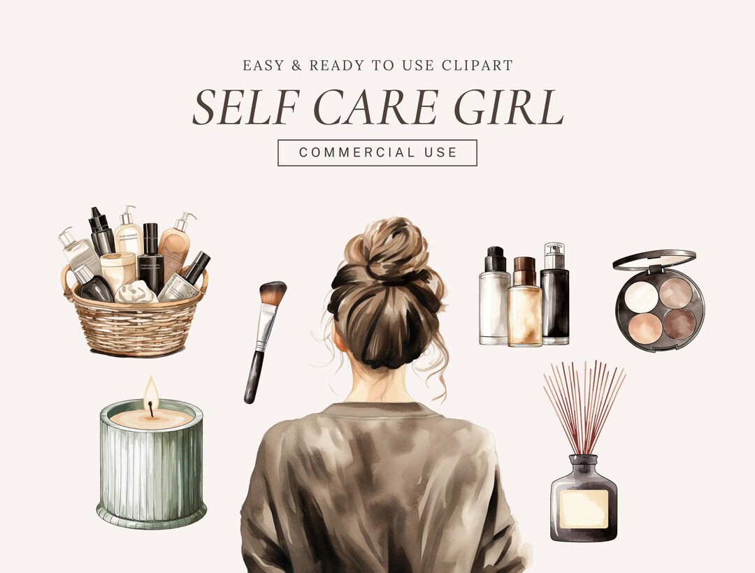 Self Care Clipart // Feminine Graphics, Wellness Clipart, Self Love ...