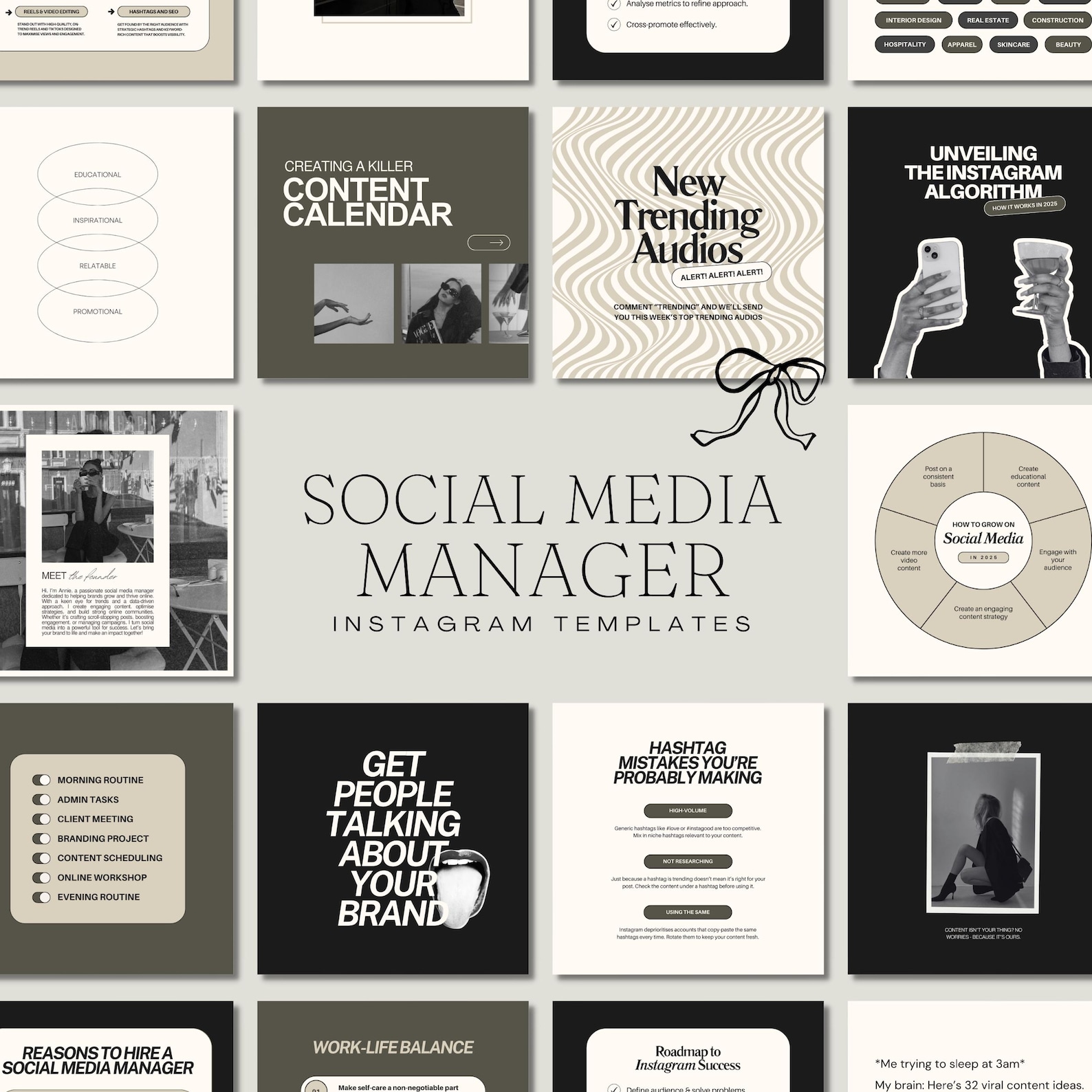 Social Media Manager Instagram Templates | Canva Templates, Coach ...
