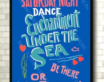 Enchantment Under the Sea Dance Poster - Etsy