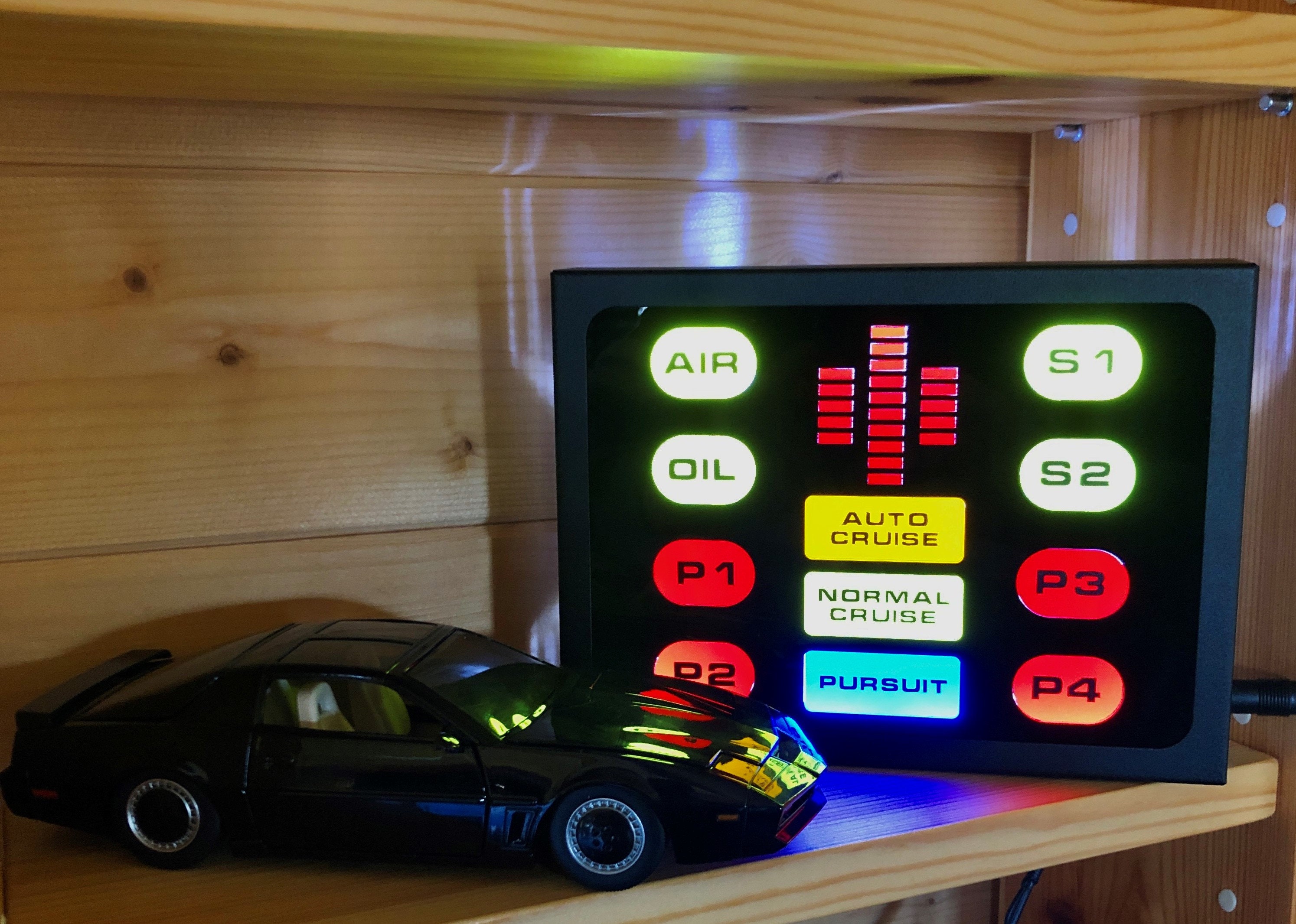 Knight Rider KITT Dash Light Box - Etsy