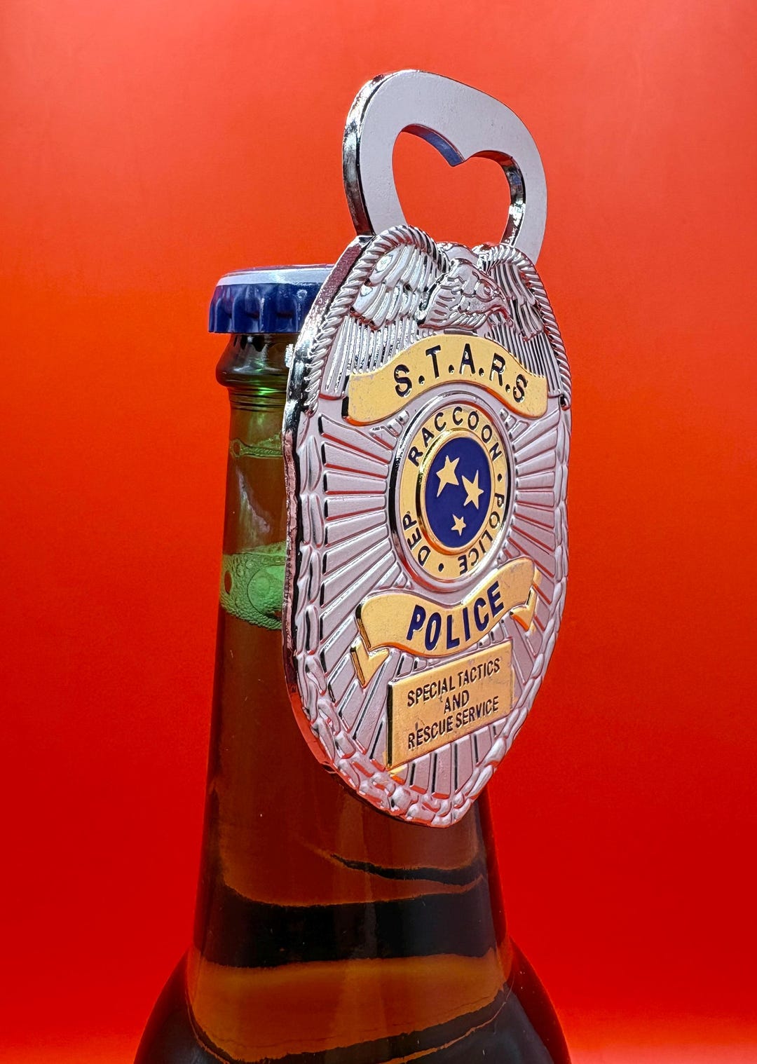 Resident Evil Inspired S.T.A.R.S Bottle Opener | Magnetic Raccoon ...