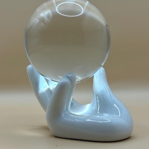 Labyrinth Inspired Crystal Ball (6cm) | Clear Glass Sphere With Stand ...